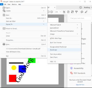 What is PostScript format