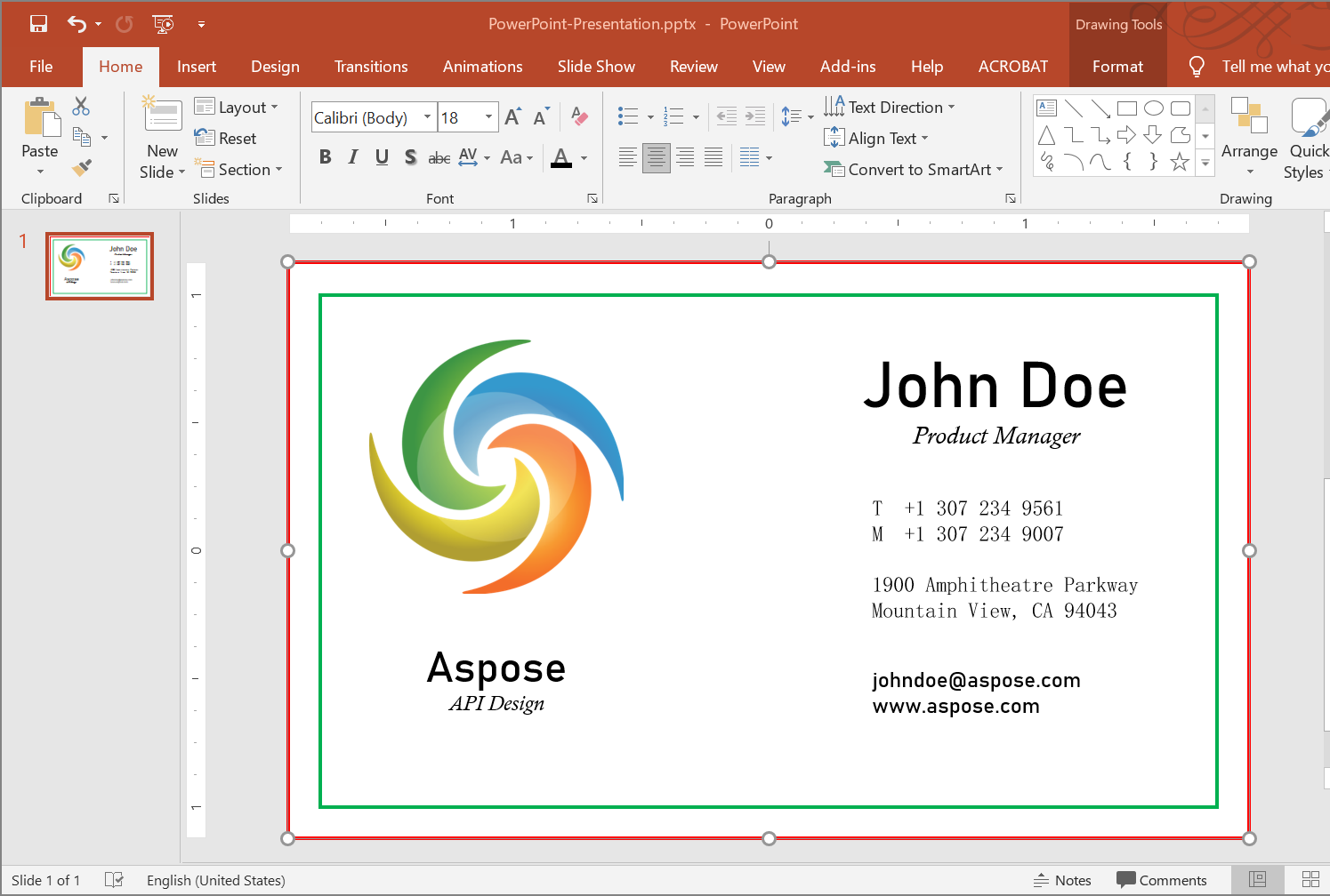 6 Steps To Create A Business Card In PowerPoint